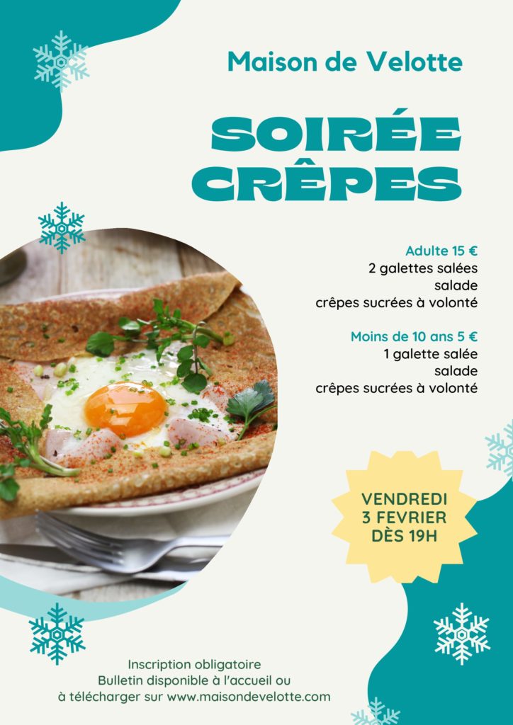 Soirée Crêpes - Maison de Velotte